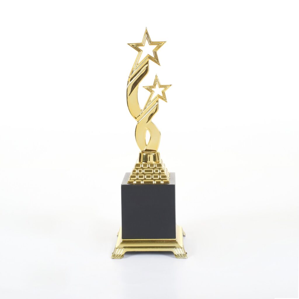 Premium Gold Star Trophy - Elite Trophies & Awards (Acrylic House)
